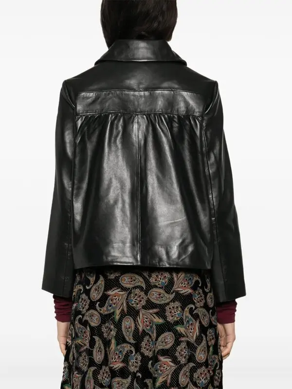 Ba&sh Mylos Leather Jacket - Black