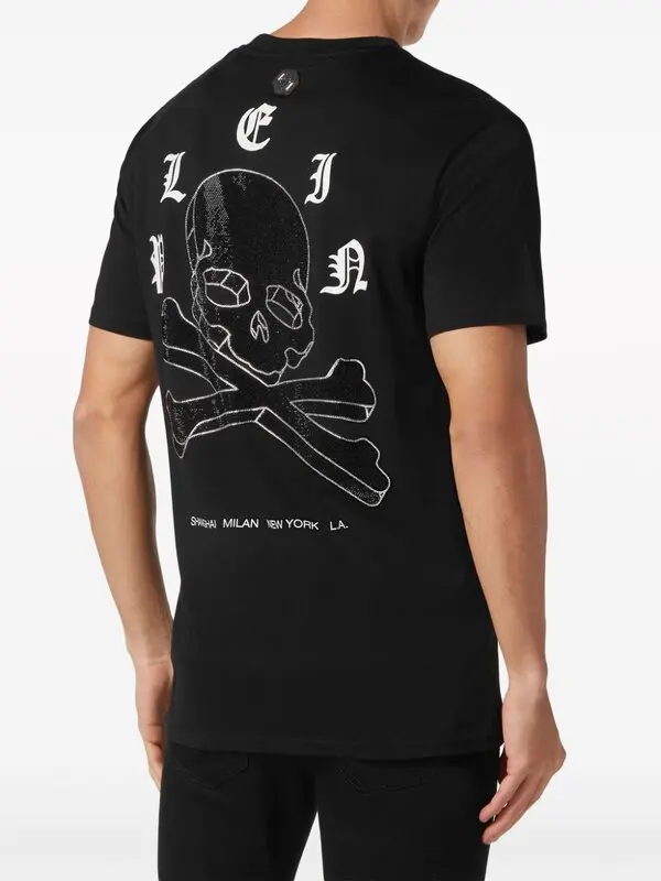 Philipp Plein Rhinestone-embellished Cotton T-shirt