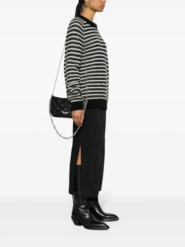 Zadig&Voltaire Rock Lucky Charms Leather Clutch