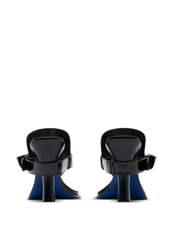 Burberry Leather Thong Sandals - Black