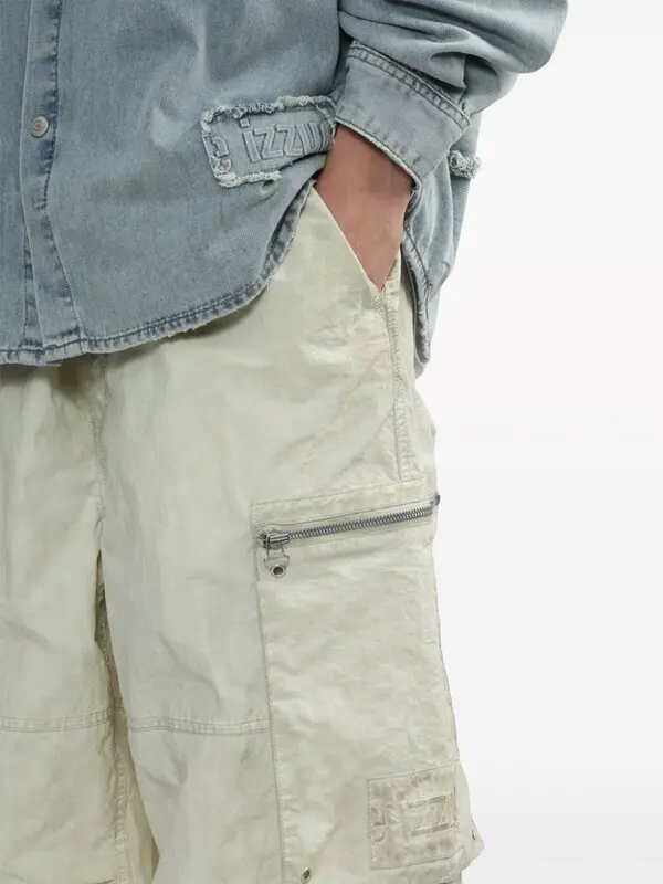 Izzue Logo-embroidery Cargo Trousers