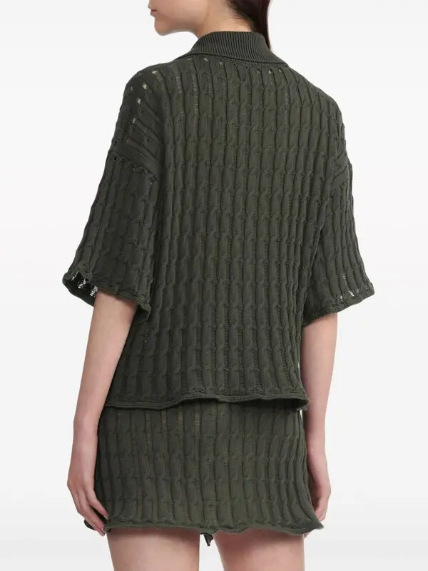 HALFBOY Cable-knit Top