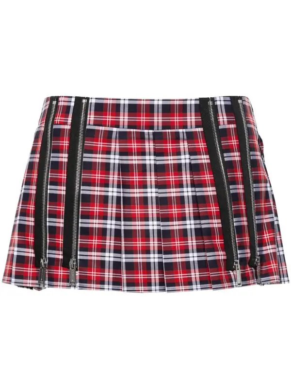Dsquared2 Checked Pleated Mini Skirt