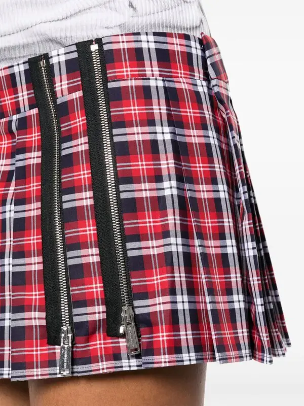 Dsquared2 Checked Pleated Mini Skirt