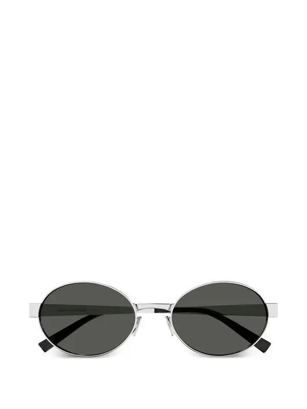 Saint Laurent Oval-frame Sunglasses - Silver