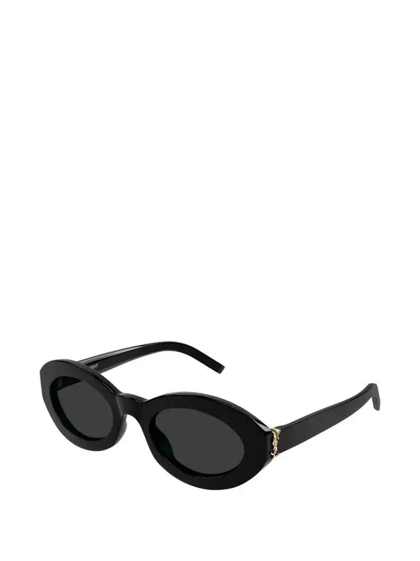 Saint Laurent Oval-frame Sunglasses - Black