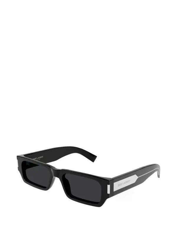 Saint Laurent Rectangle-frame Sunglasses - Black