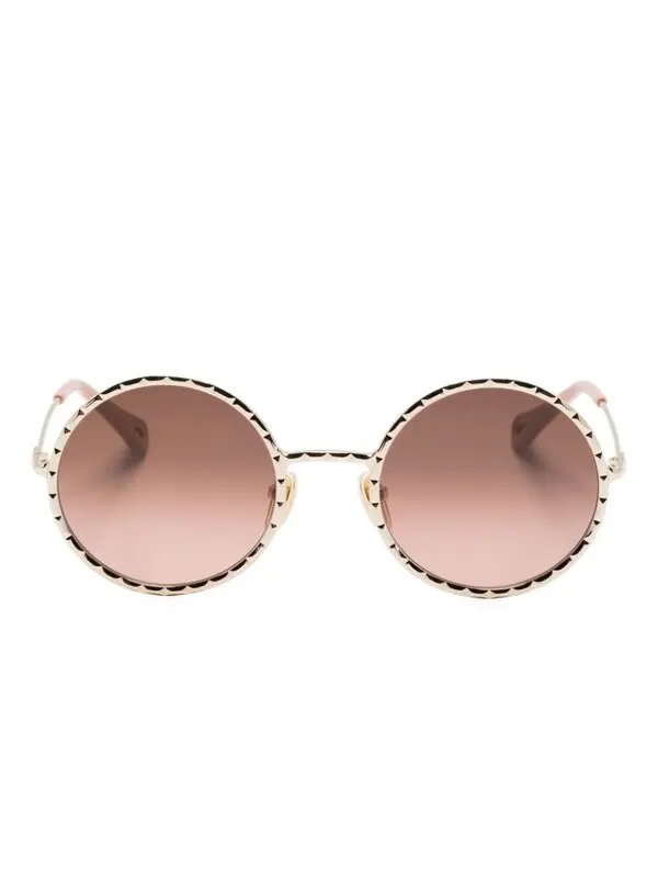 Chloé Round-frame Sunglasses - Gold