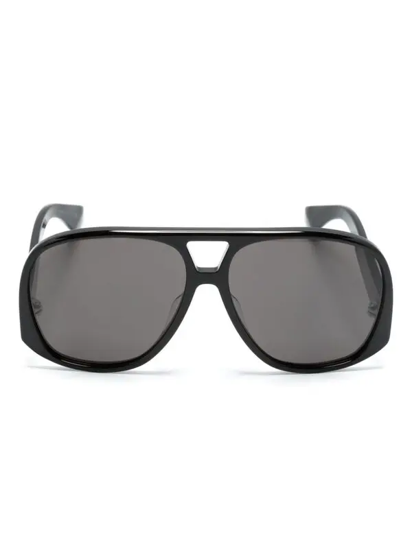 Saint Laurent Solace Pilot-frame Sunglasses - Black