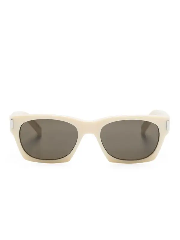 Saint Laurent Wayfarer-frame Sunglasses - Neutrals