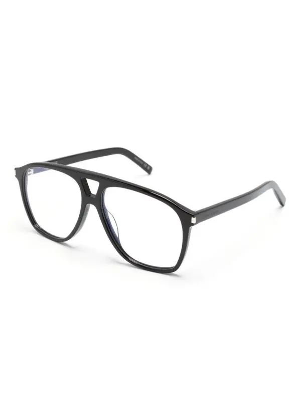 Saint Laurent Pilot-frame Glasses - Black