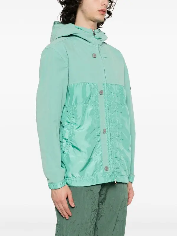 Stone Island Lightweight Hooded Jacket - Green