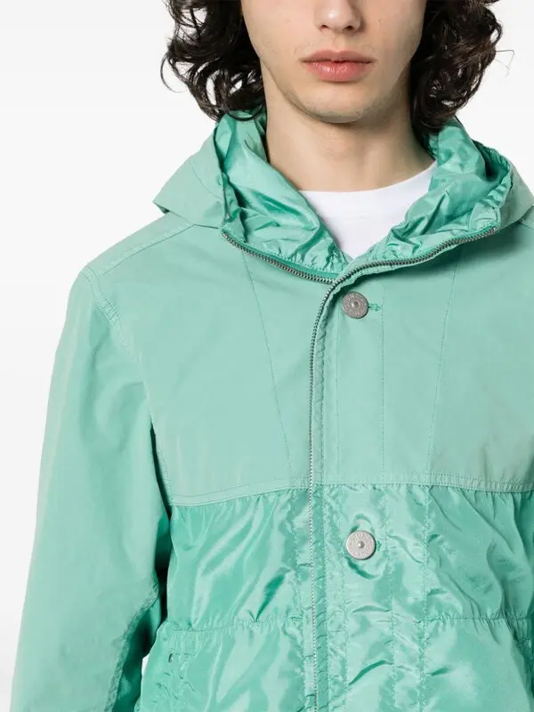 Stone Island Lightweight Hooded Jacket - Green