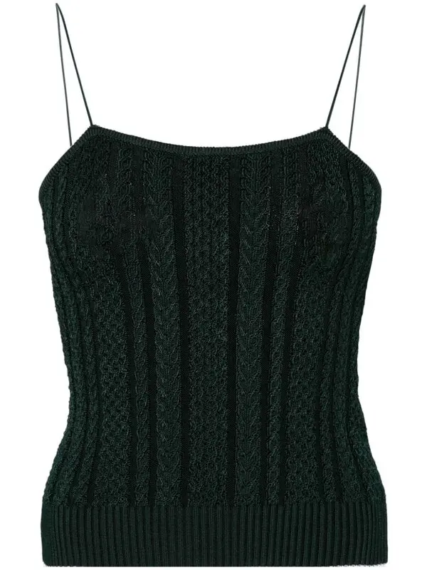 Jacquemus Le Haut Bela Ribbed-knit Top - Green