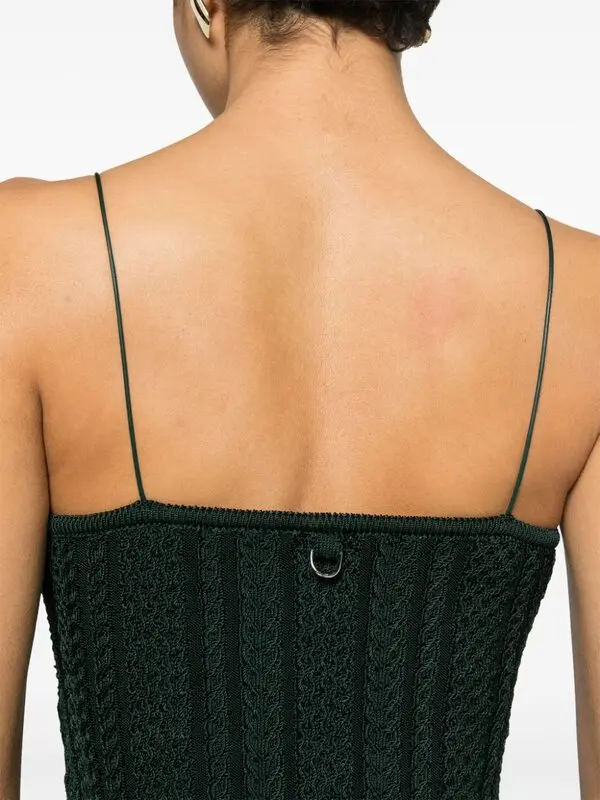 Jacquemus Le Haut Bela Ribbed-knit Top - Green