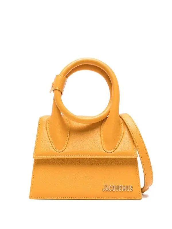Jacquemus Le Chiquito Noeud Leather Tote Bag - Orange
