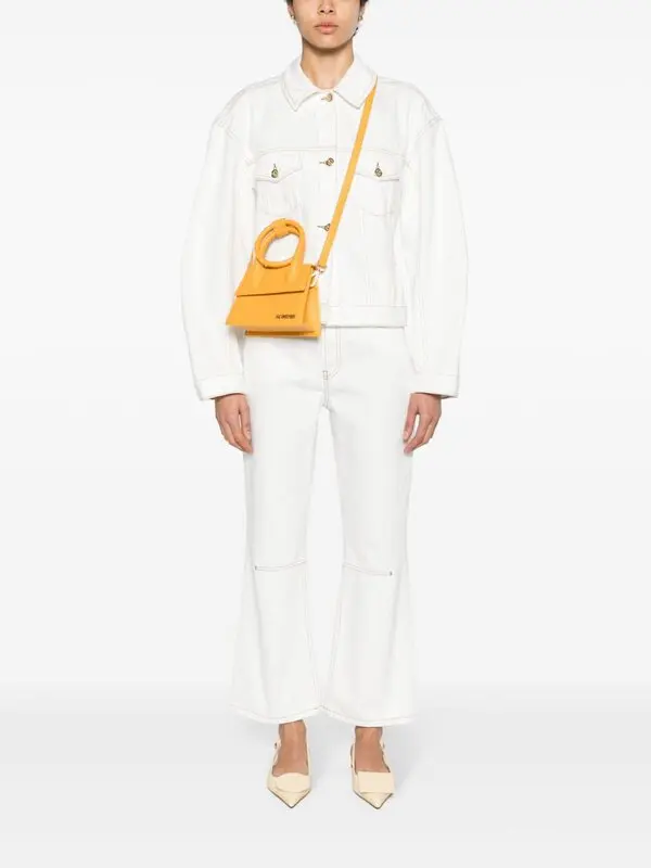 Jacquemus Le Chiquito Noeud Leather Tote Bag - Orange