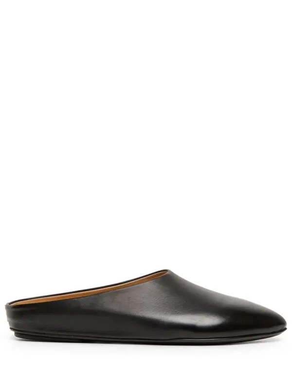 Marsèll Pointed-toe Leather Mules - Black