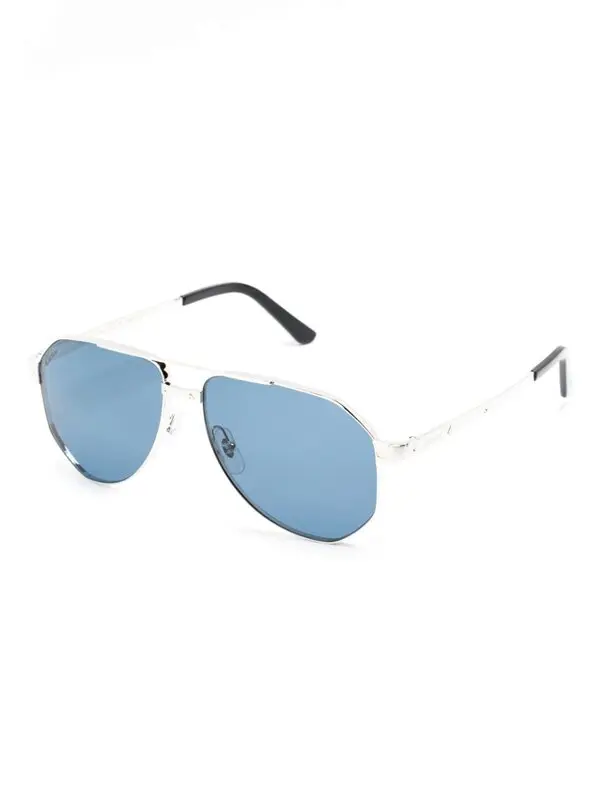 CARTIER Santos De Pilot-frame Sunglasses