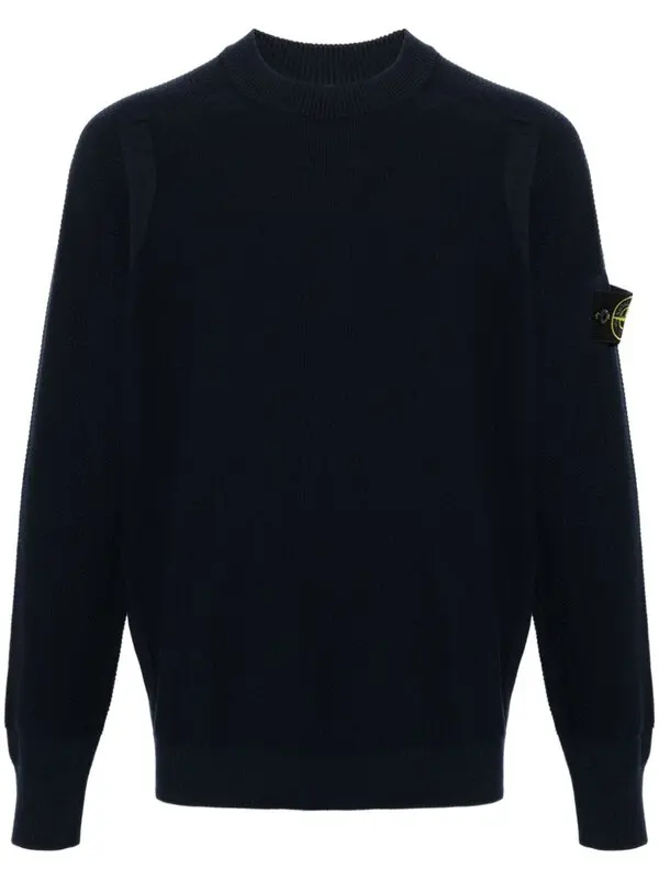 Stone Island Compass-badge Cotton Jumper