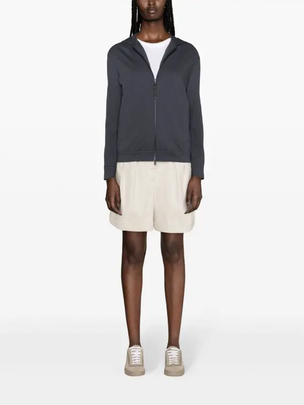 Brunello Cucinelli Zip-up Cotton Hoodie