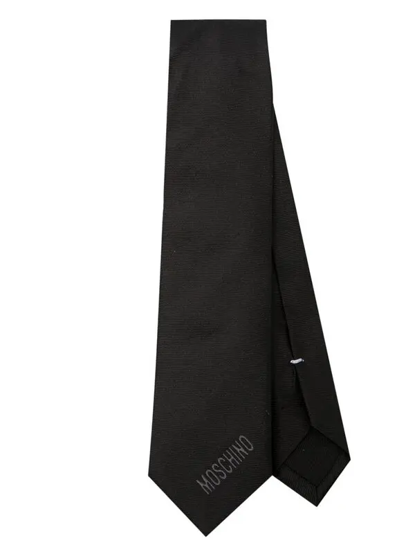 Moschino Heart-motif Silk Tie