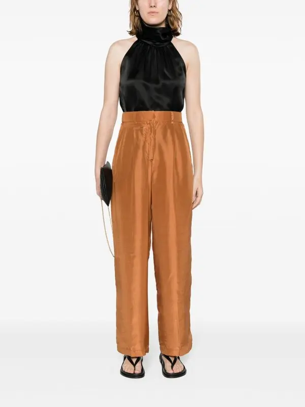 FORTE_FORTE Wide-leg Trousers - Brown