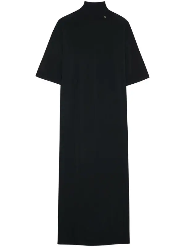 ANINE BING Claudia Jersey Knit Maxi Dress - Black | Editorialist