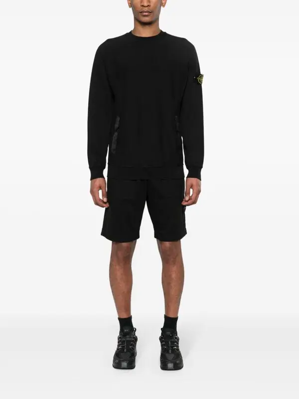 Stone Island Compass-badge Track Shorts - Black