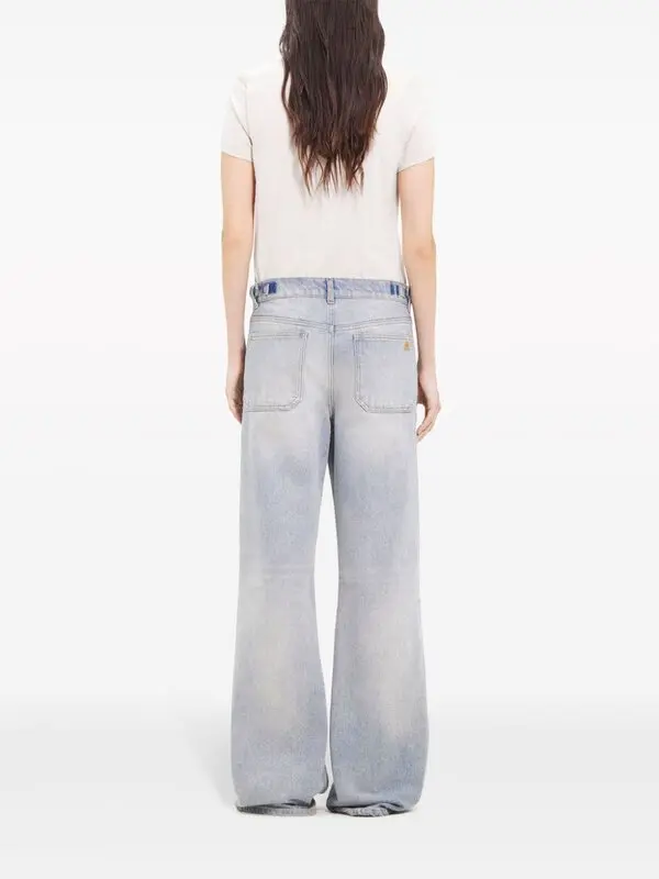 COURREGES Multiflex Logo-embroidered Jeans