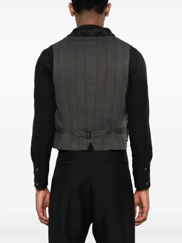 Yohji Yamamoto Patterned Jacquard Waistcoat