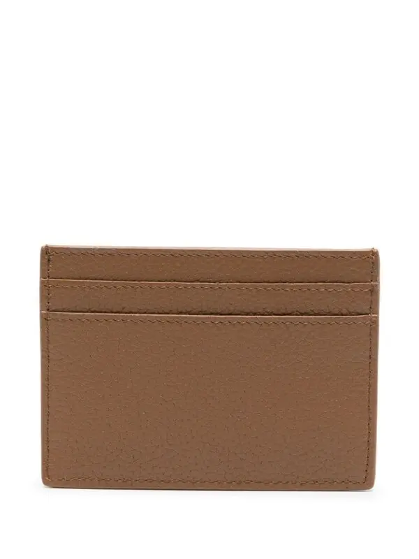 Saint Laurent Cassandre Card Holder - Brown