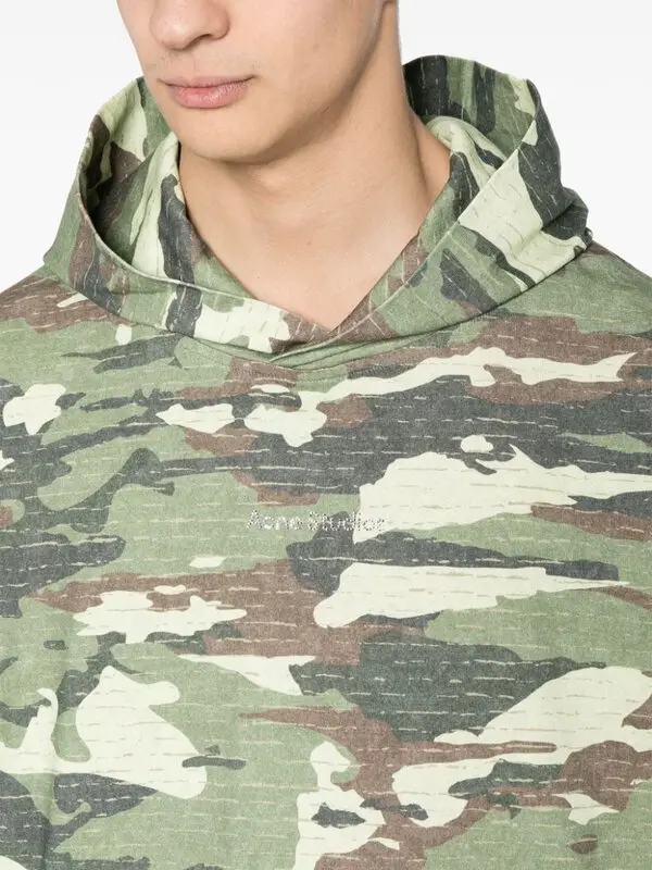 Acne Studios Abstract-print Hoodie