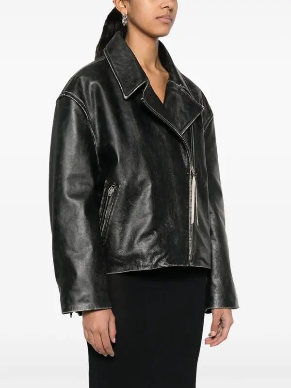 Acne Studios Distressed-effect Biker Jacket