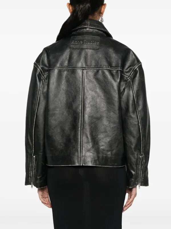 Acne Studios Distressed-effect Biker Jacket