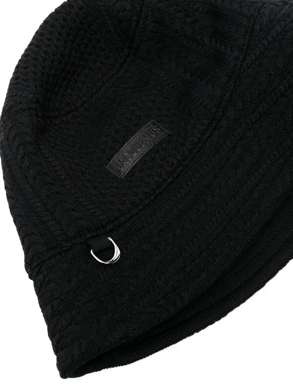 Jacquemus Le Bob Belo Bucket Hat - Black