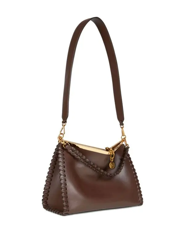 Etro Large Vela Leather Shoulder Bag