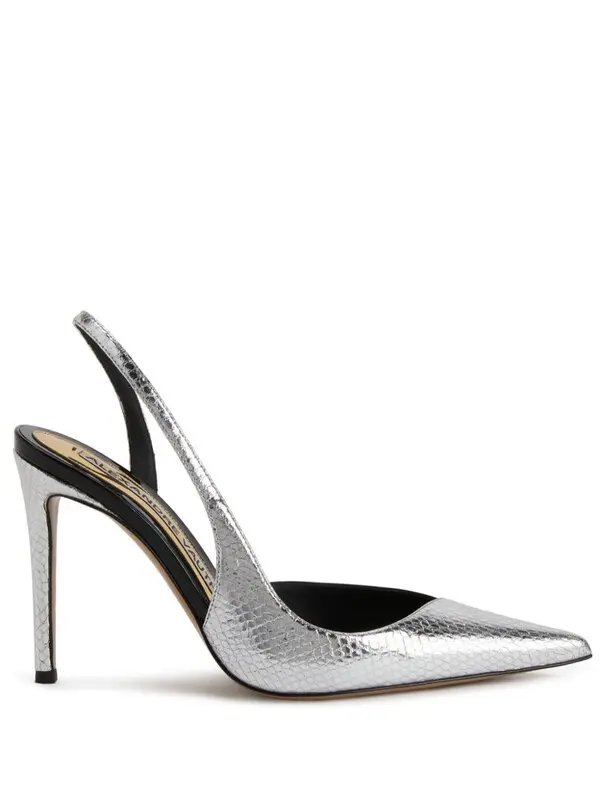 Alexandre Vauthier 105mm Snakeskin-effect Leather Pumps