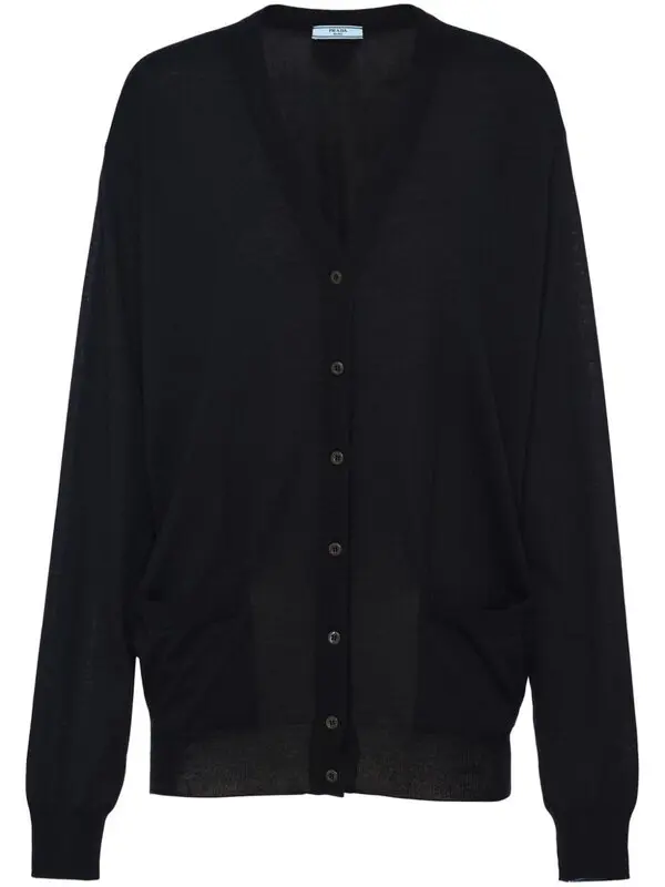 Prada V-neck Cashmere Cardigan