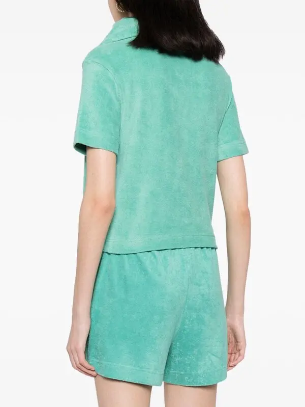 PATOU Half-zip Terrycloth Polo Shirt