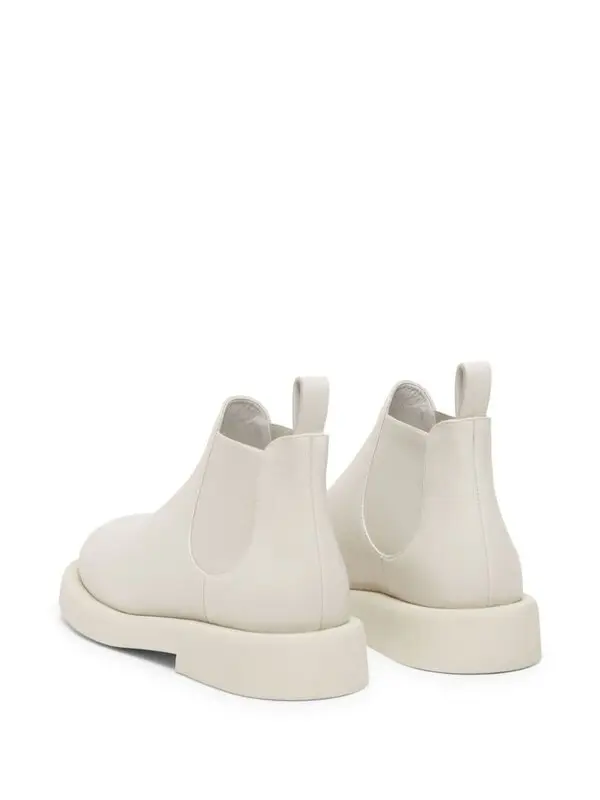 Marsèll Gommello Leather Chelsea Boots - White
