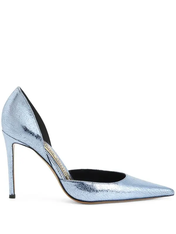 Alexandre Vauthier Metallic-effect Leather Pumps