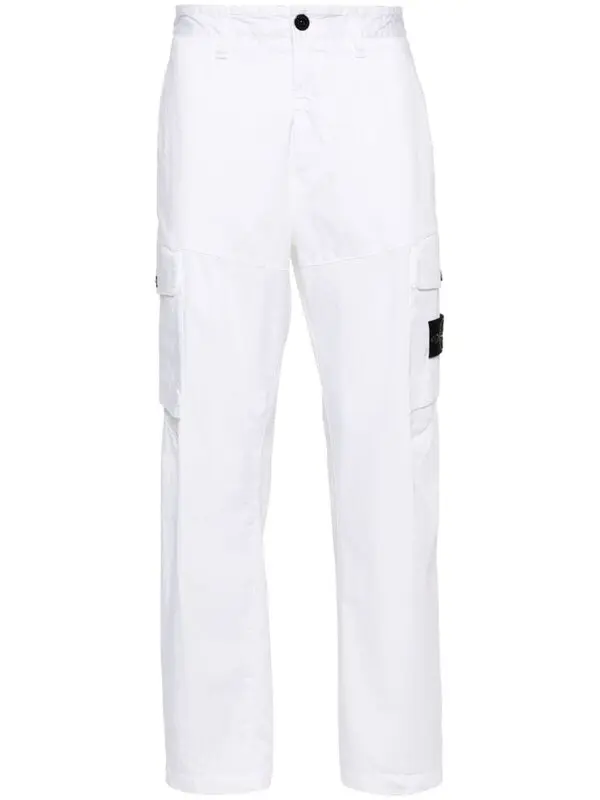 Stone Island Straight-leg Cotton Trousers