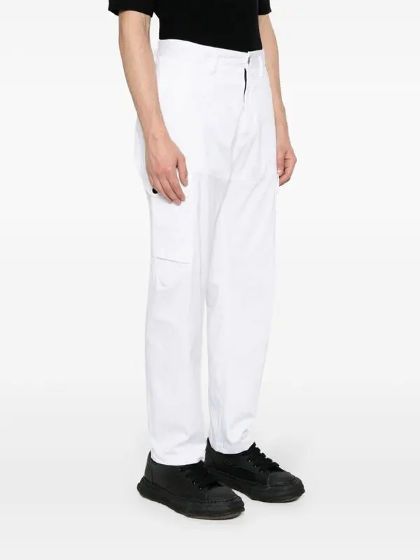 Stone Island Straight-leg Cotton Trousers