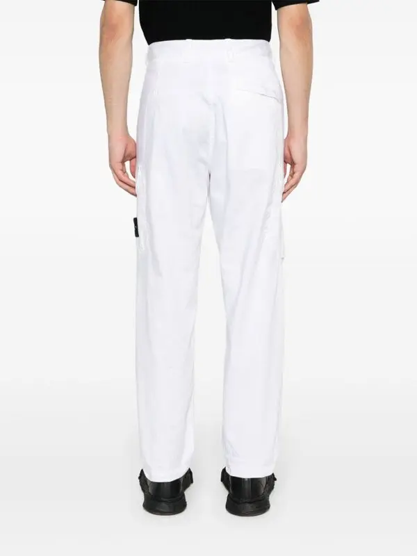 Stone Island Straight-leg Cotton Trousers