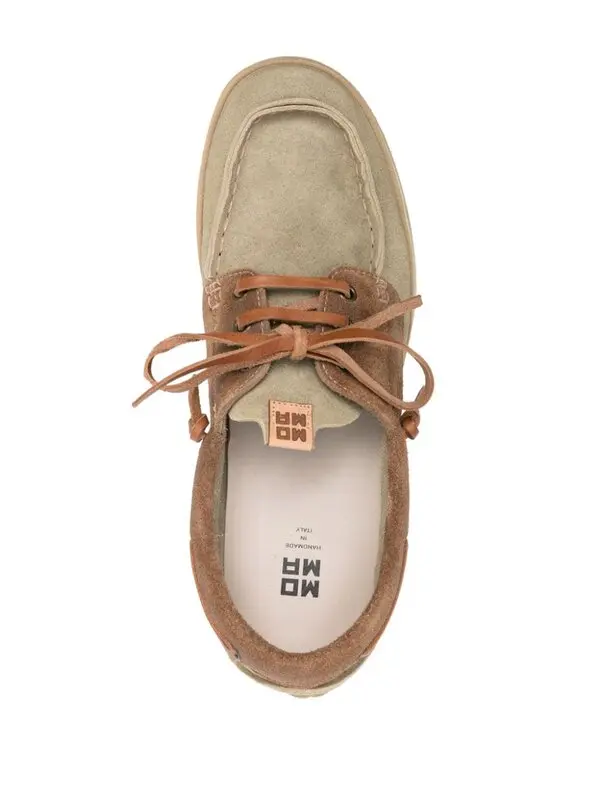 Moma Logo-patch Suede Boat Shoes