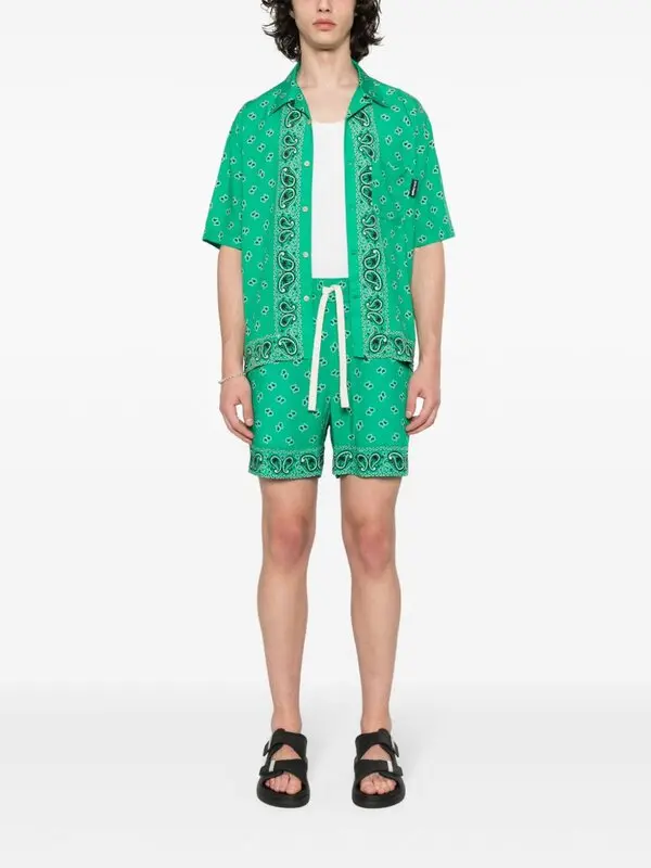 Palm Angels Paisley-print Deck Shorts