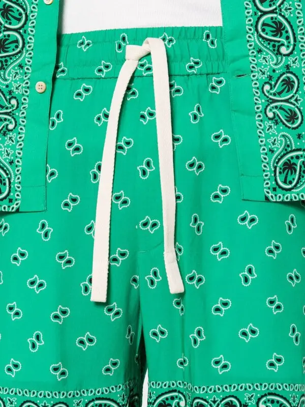 Palm Angels Paisley-print Deck Shorts
