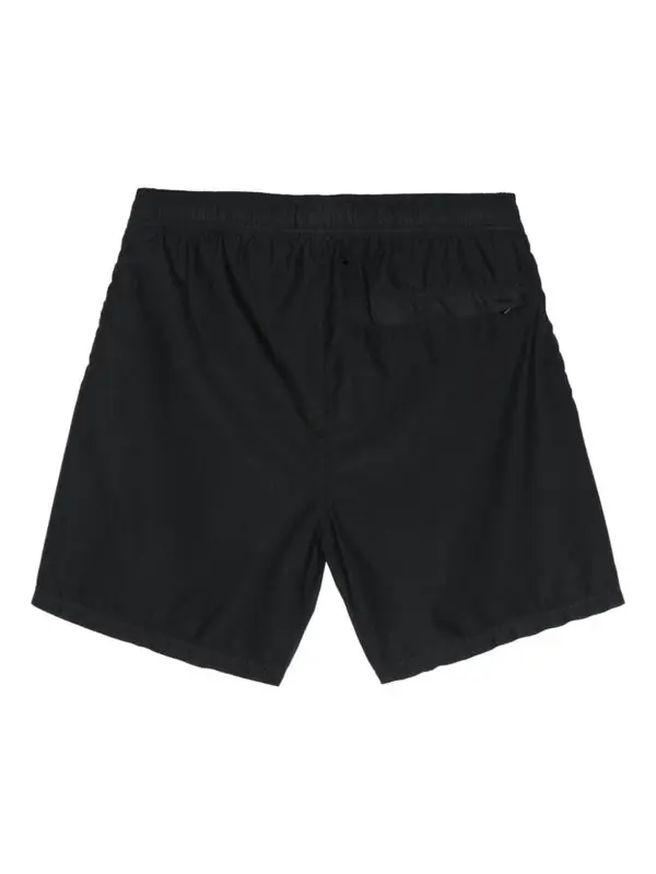 Stone Island Compass-patch Swim Shorts - Black