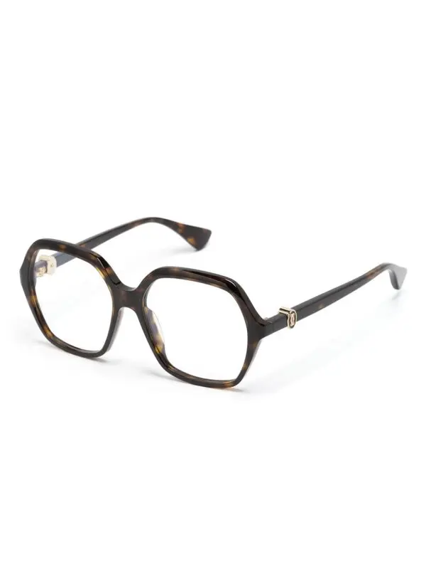 Cartier Double C Décor Square-frame Glasses